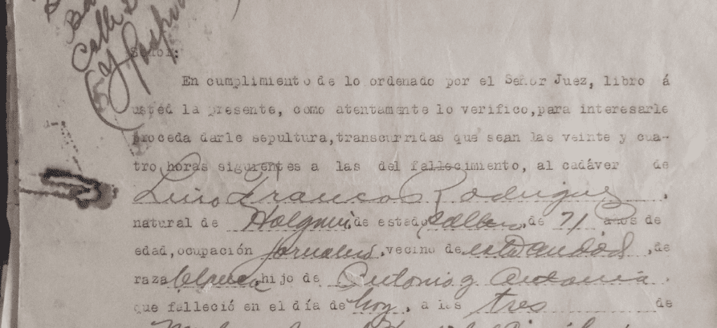 1945 Burial licenses issued by the Holguin Municipal Court - Cuba ...